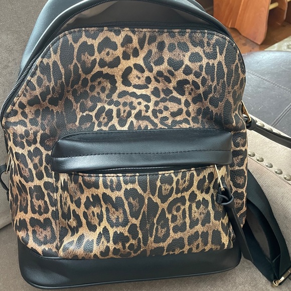 Bags | Animal Print Back Pack | Poshmark